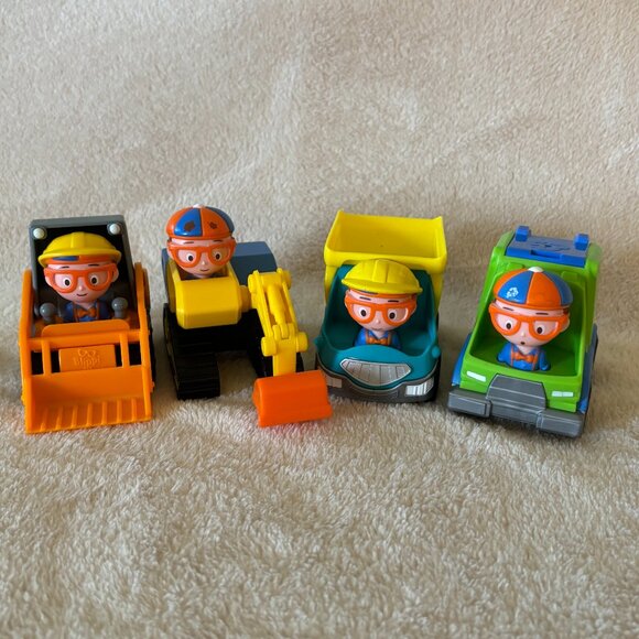 Jazwares | Toys | Blippi Mini 3 Construction Vehicles Set Of 4 For ...